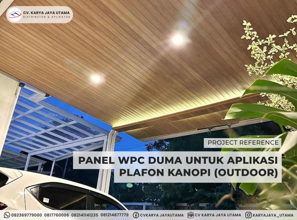 Panel WPC: Solusi Elegant & Tahan Lama untuk Plafon Teras Modern
